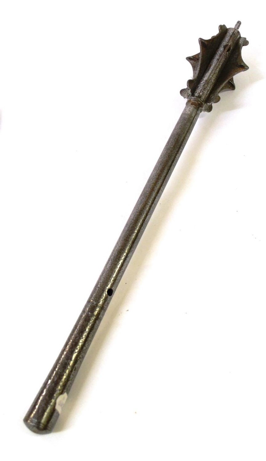 Lot 198 - A 16th Century Continental Steel Mace, the