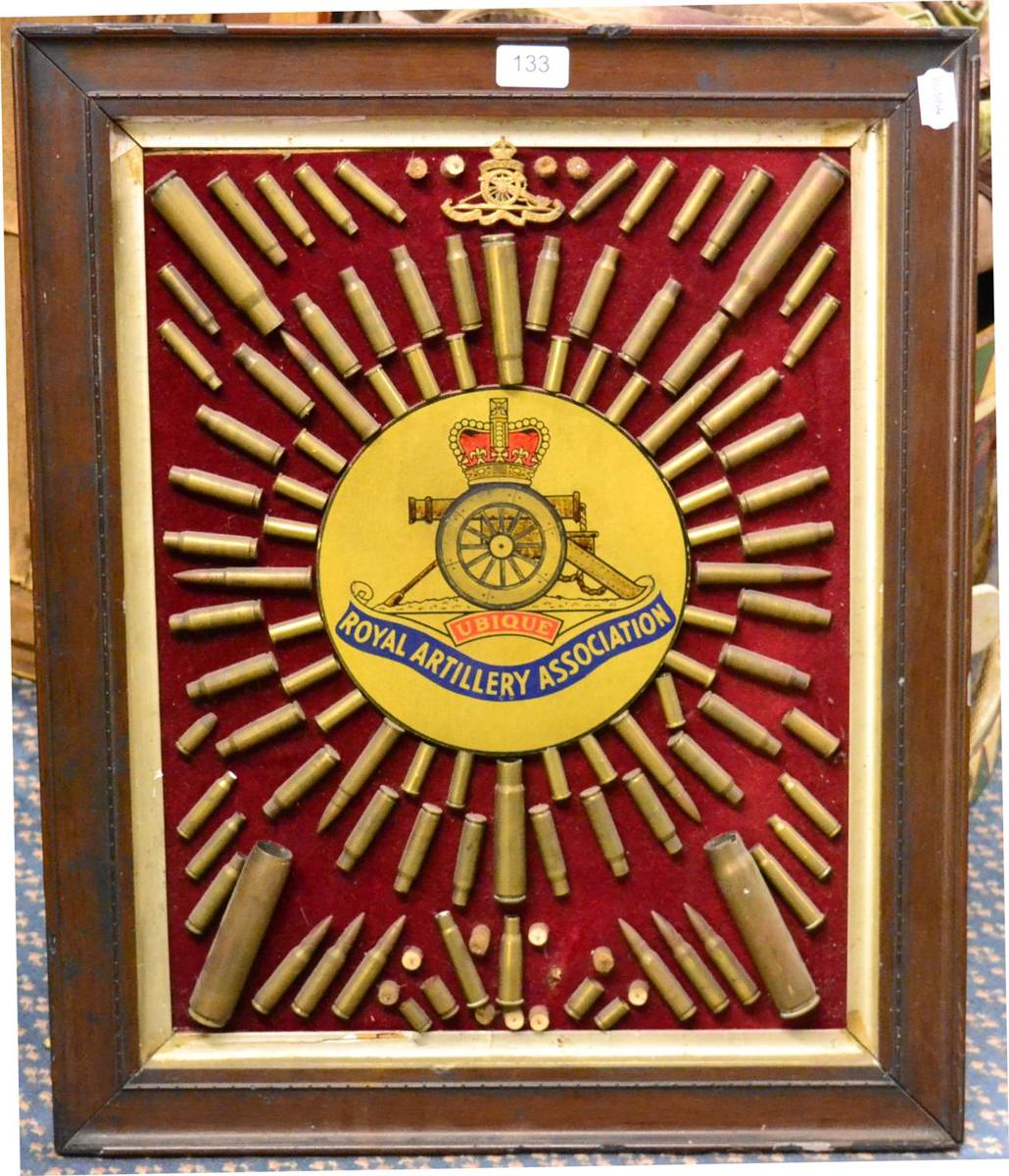 Lot 133 - A Royal Artillery Association Brass