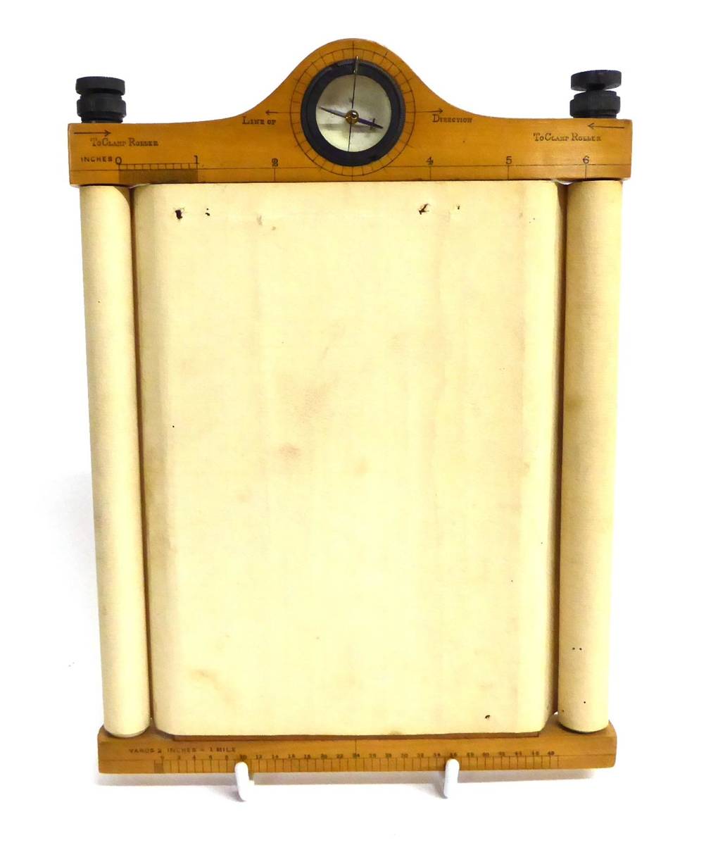 Lot 209 - A First World War Boxwood Map Board by Hugh