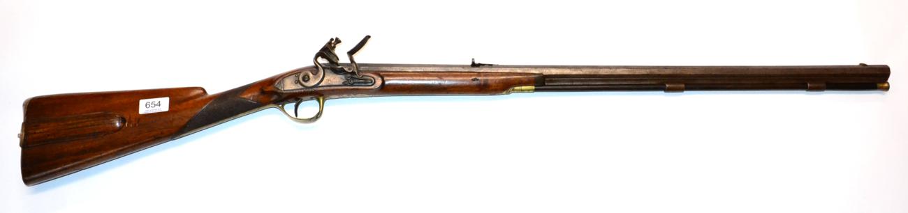 Lot 654 - A Late 18th/Early 19th Century Flintlock