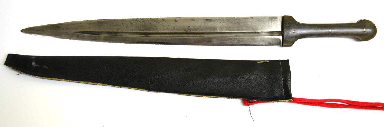 Lot 308 - A 19th Century Caucasian Kindjal, the 38.5cm