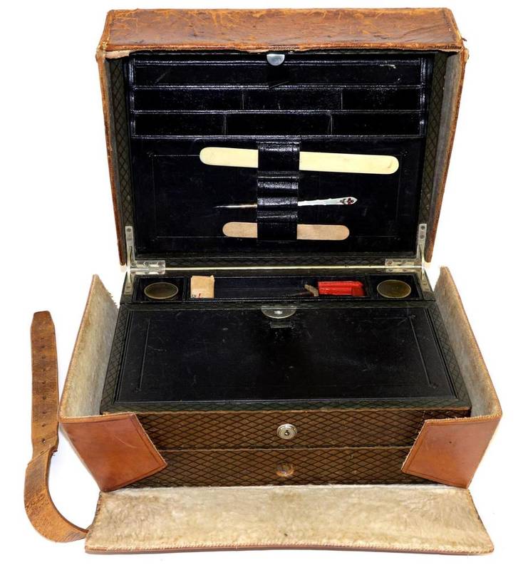 Lot 142 - A Victorian Campaign Portable Writing Box,