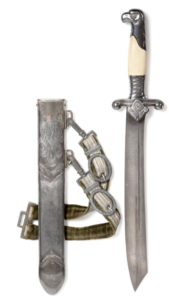 Lot 233 - A German Third Reich RAD Leader's Hewer, the