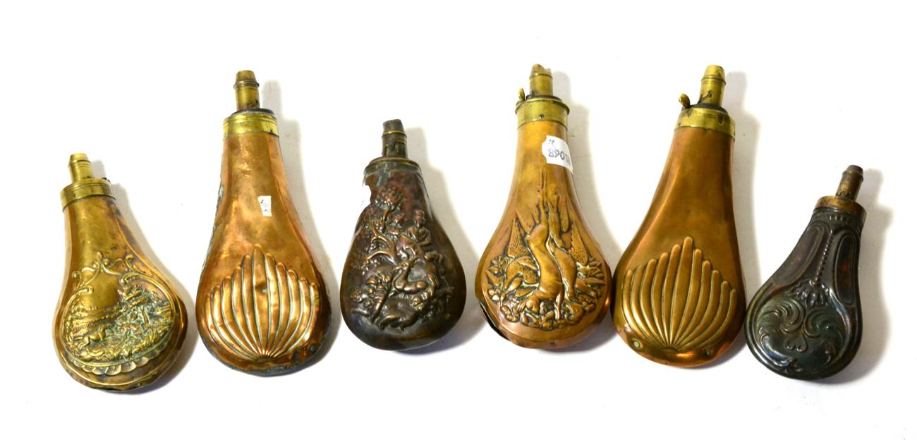 Lot 468 - Six Various 19th Century Copper Powder