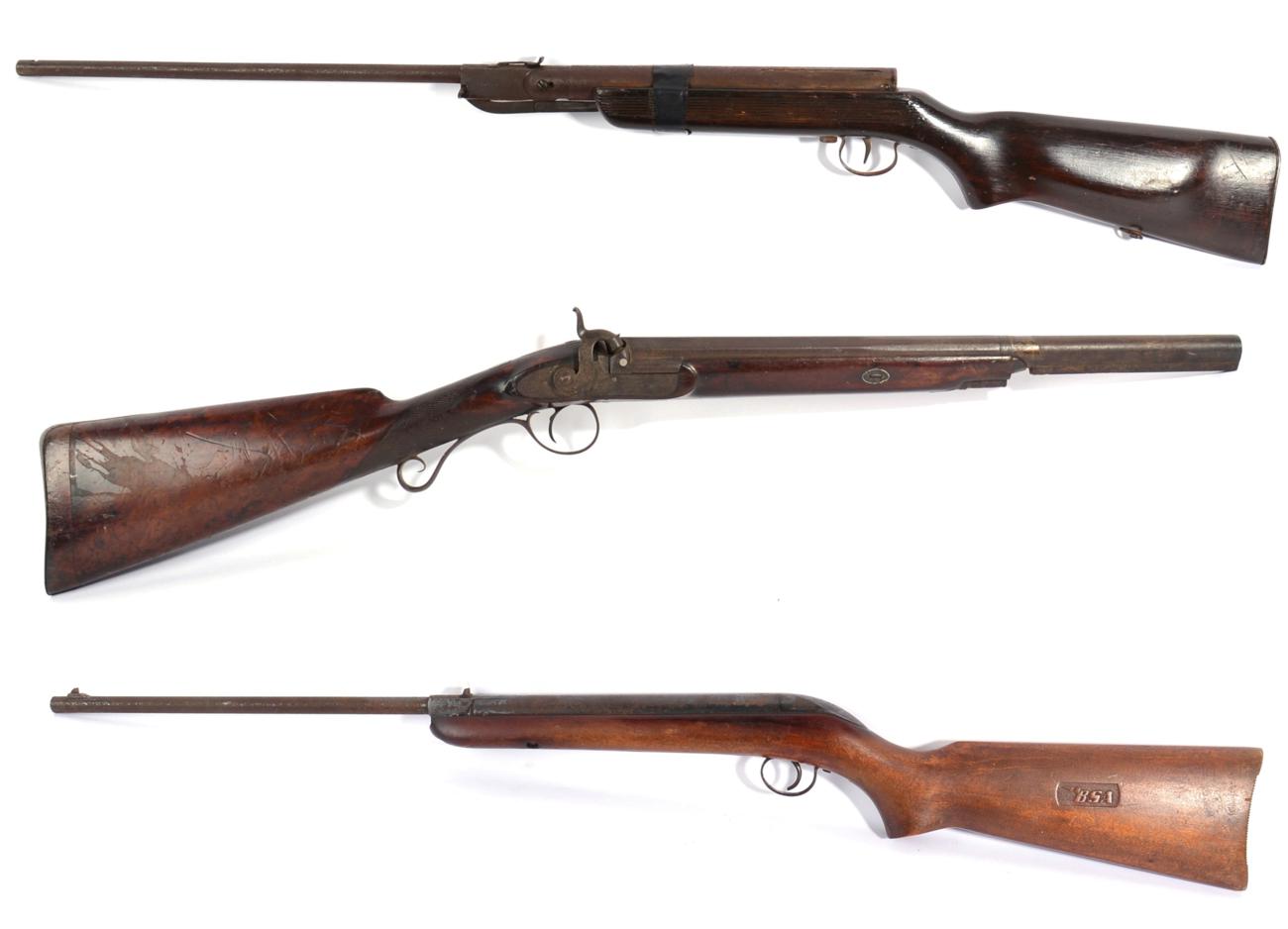 Lot 398 - A 19th Century Percussion Sporting Gun by