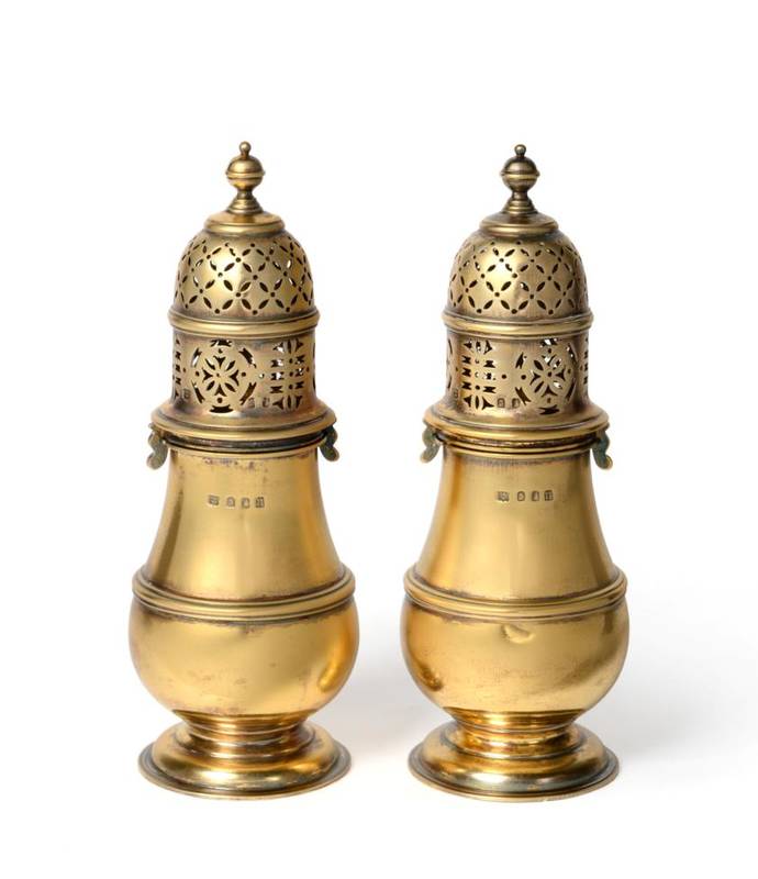 Lot 2309 - A Pair of Britannia Standard Silver Gilt