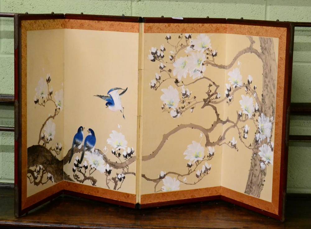 Lot 375 - A 20th century Chinese four-fold table