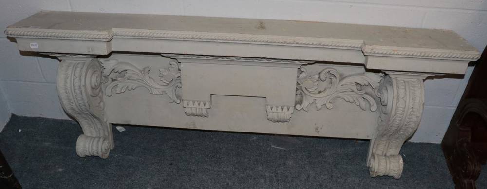 Lot 1295 - An 18th century painted and carved section