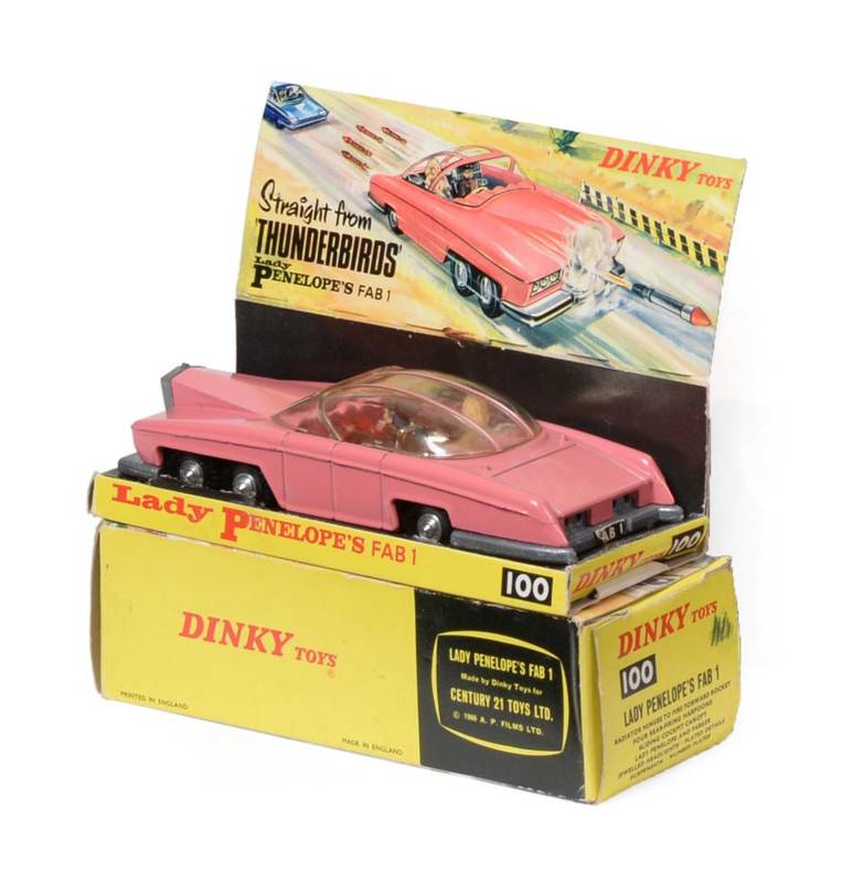 Lot 396 - Dinky 100 Lady Penelope's FAB1 with missile
