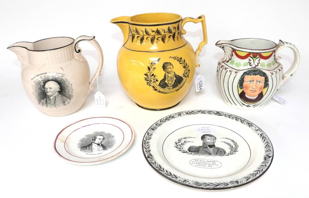 Lot 1284 - A Yellow Glazed Pearlware Francis Burdett