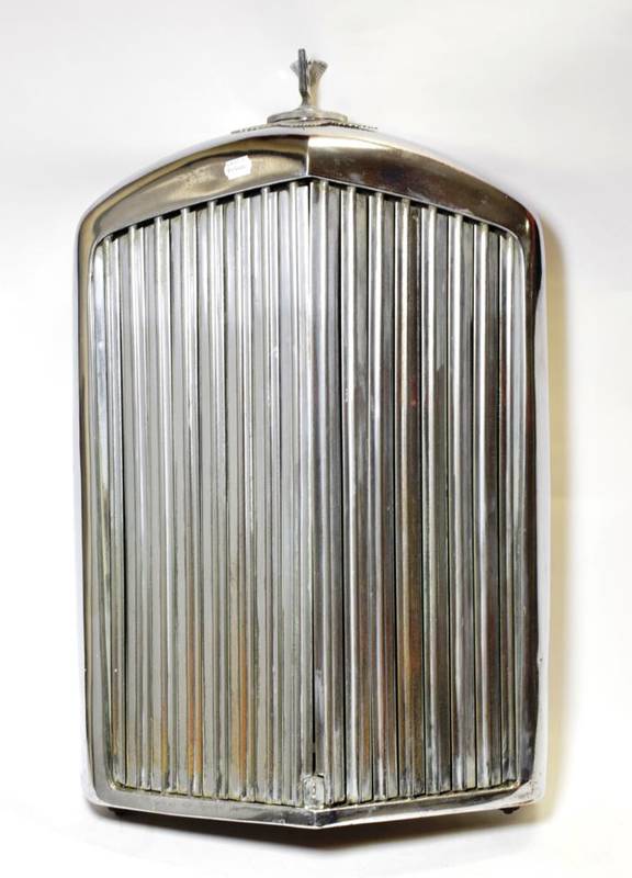 Lot 214 - A Bentley Chrome Radiator, with enamelled