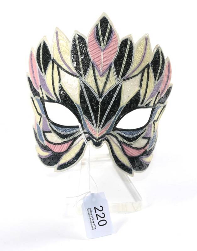 Lot 220 - A Lladro 'Kaleidoscope' mask, with perspex