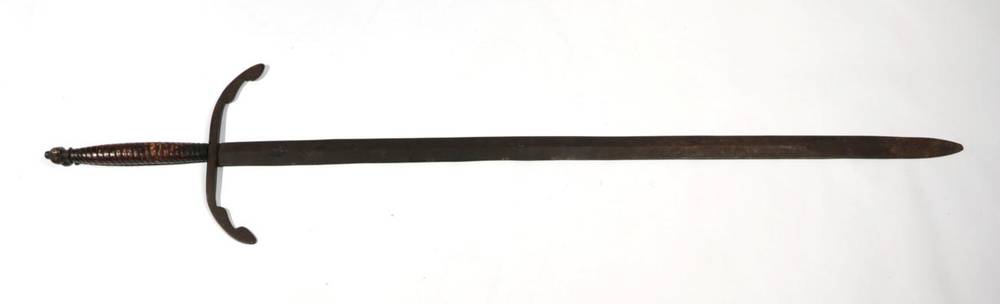 Lot 244 - A Victorian Two Handed Sword in the Medieval
