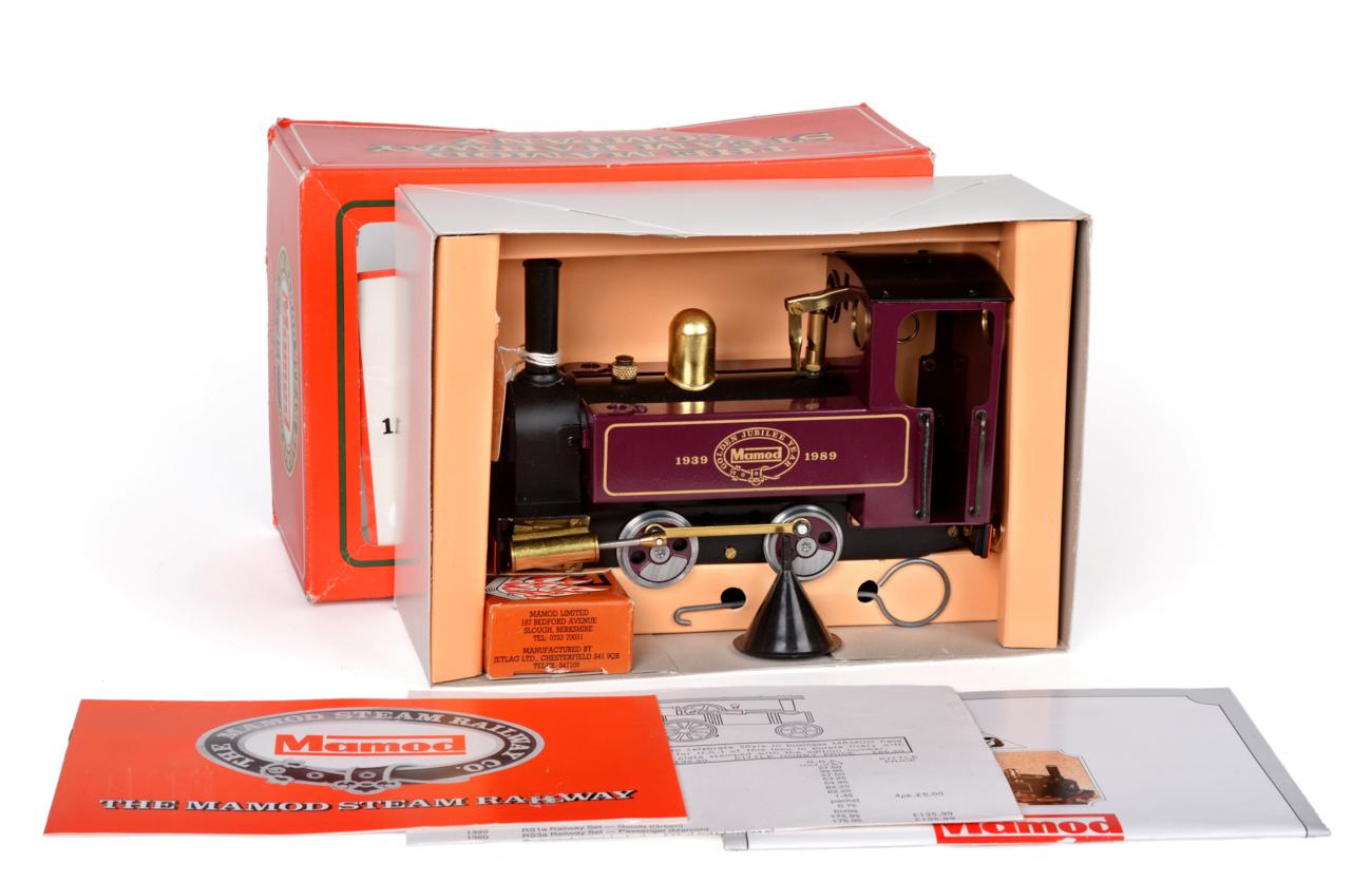 Lot 2220 - Mamod Live Steam O Gauge 0-4-0T Golden