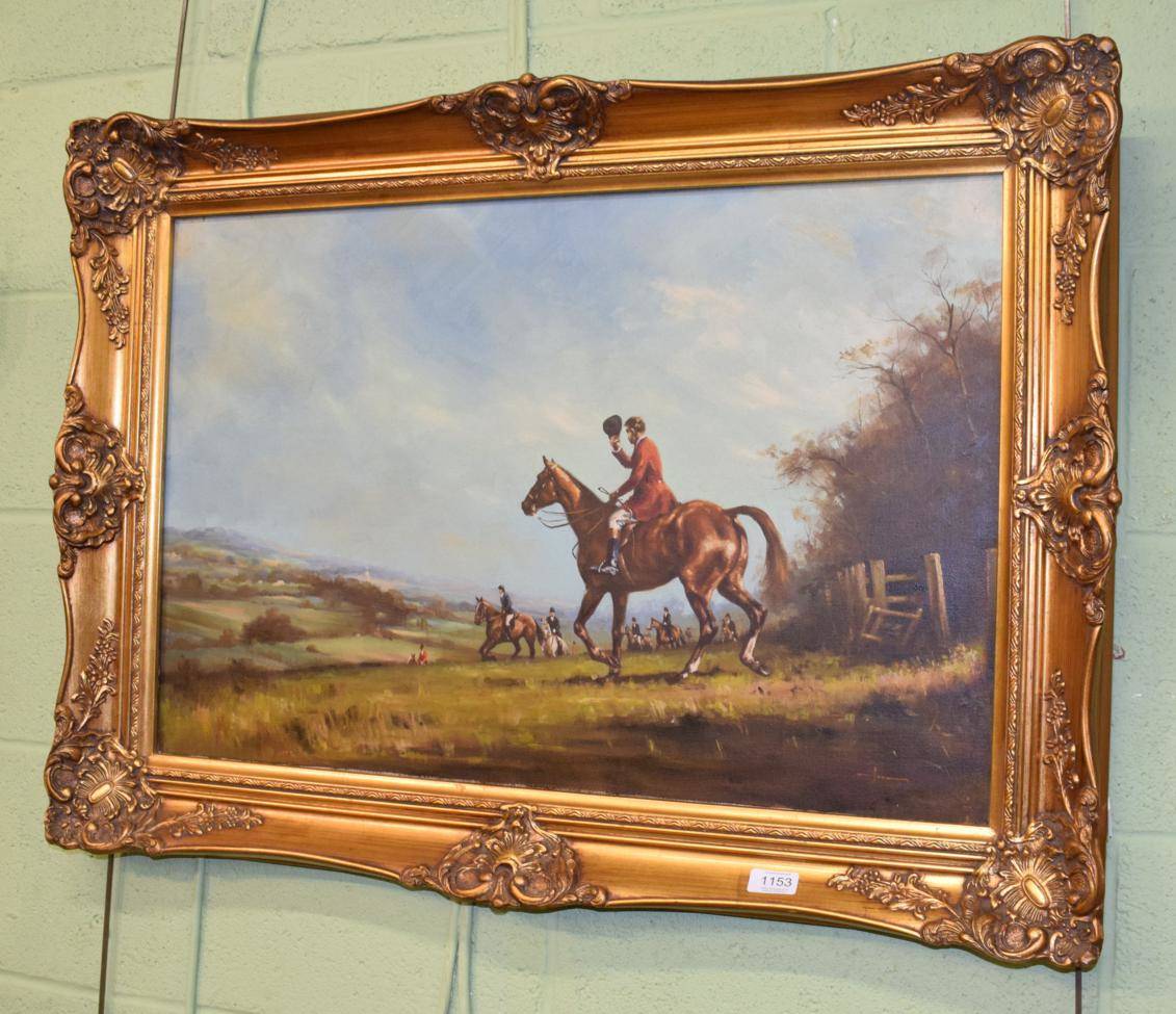 Lot 1153 - Attributed to Graham Isom, Hunting scene,