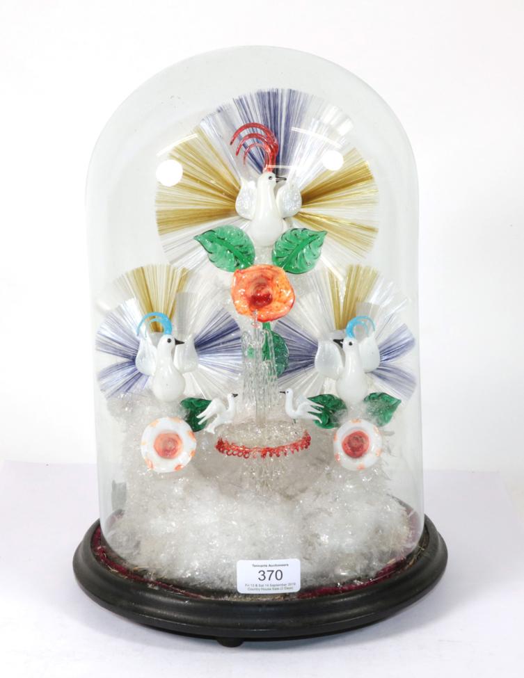 Lot 370 - A Victorian Glass Frigger, as three exotic