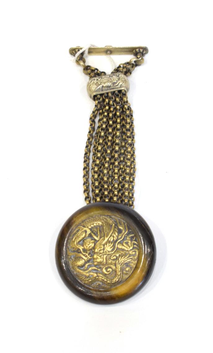 Lot 627 - A Japanese Manju Netsuke, Meiji, of circular