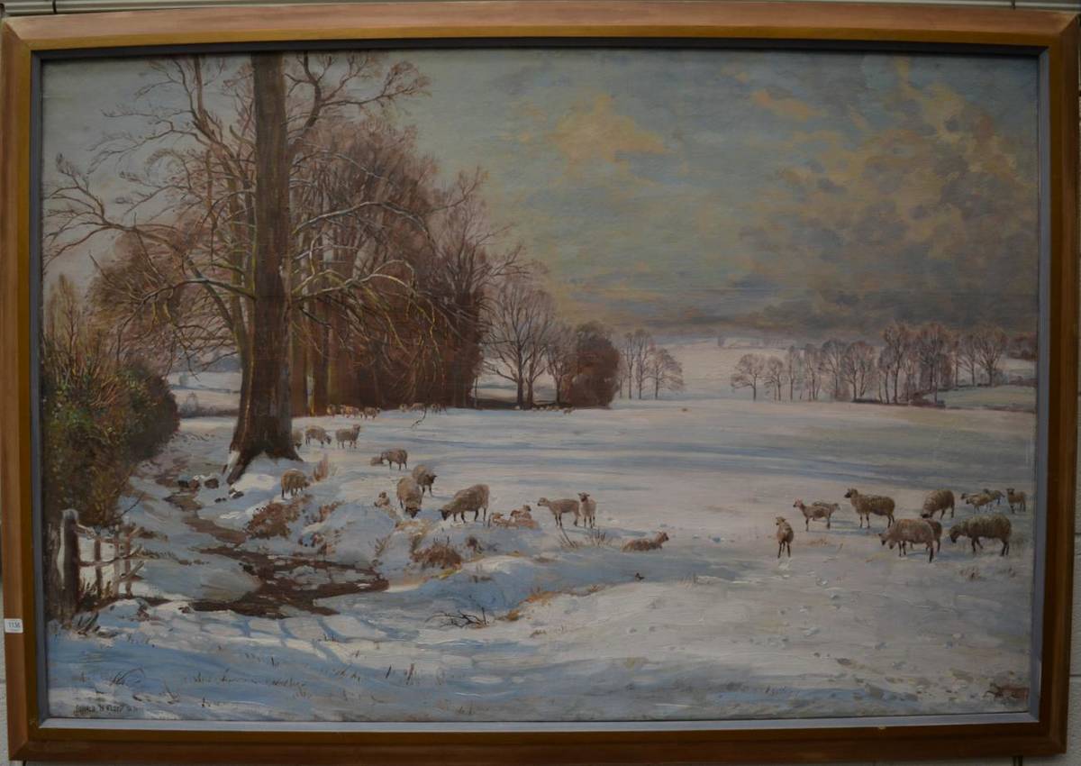 Lot 1136 - Donald Henry Floyd (1892-1965), Sheep in a