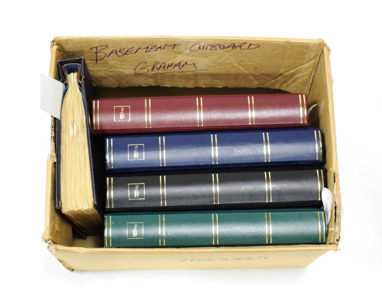 Lot 140 - Three Large Stockbooks with a collection of