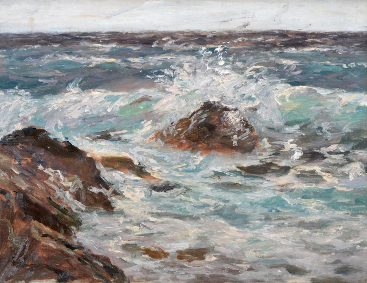Lot 522 - James Charles (1851-1906) ''Capri seascape''