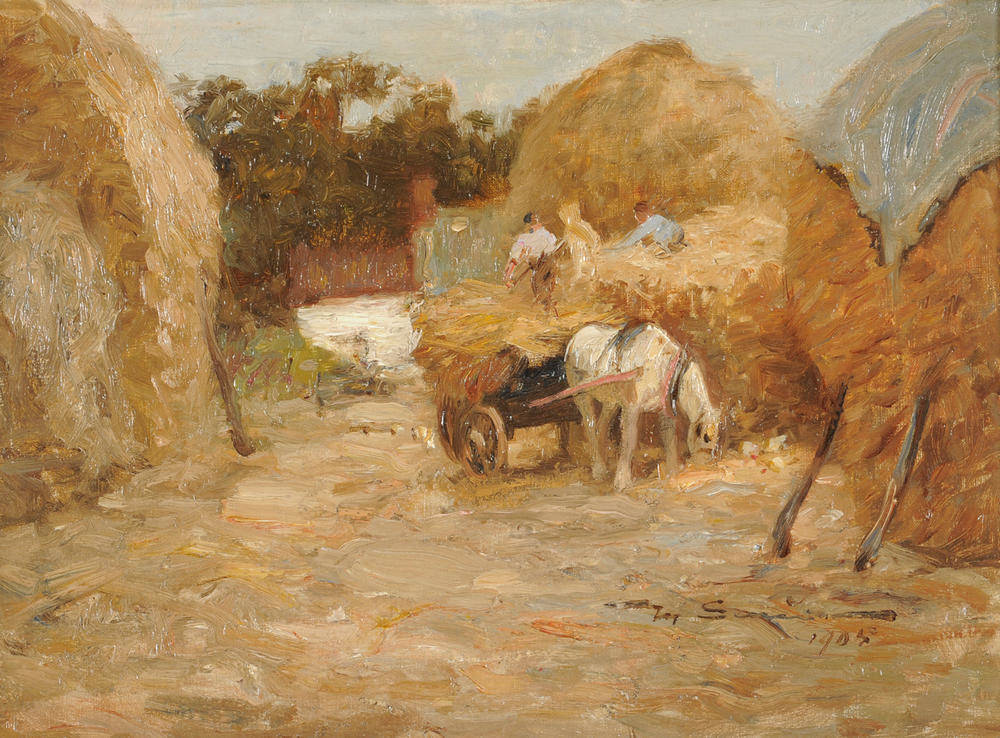 Lot 880 - Mark Senior NPS (1864-1927) "Harvesting"