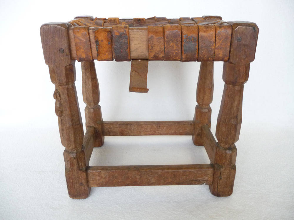 Lot 1507 - A Robert "Mouseman" Thompson Oak Stool,