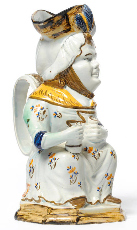 Lot 106 - A Pratt Type Pottery Martha Gunn Toby Jug,