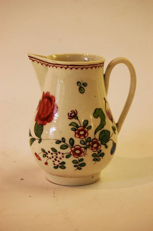 Lot 118 - A Liverpool Porcelain Sparrow Beak Jug,