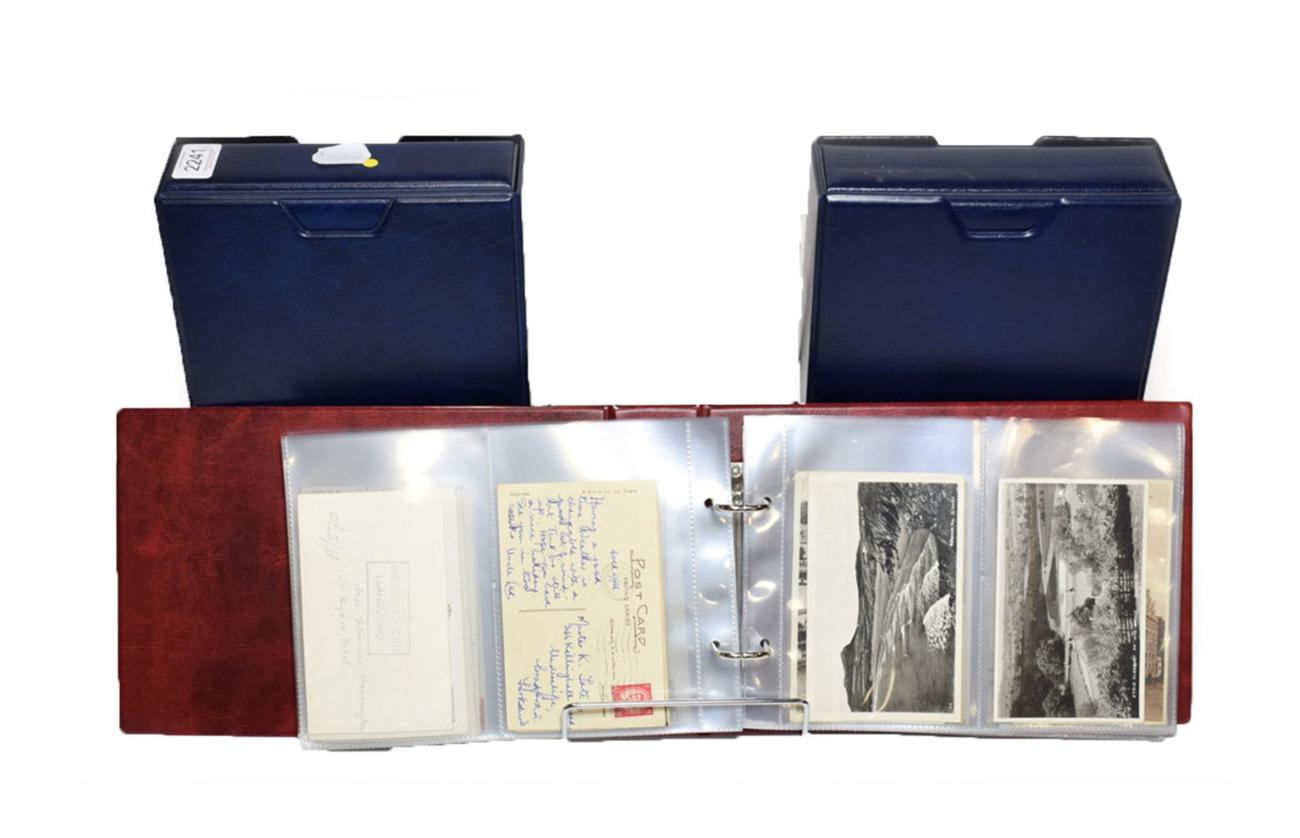 Lot 2241 - Three postcard albums with over 220 cards