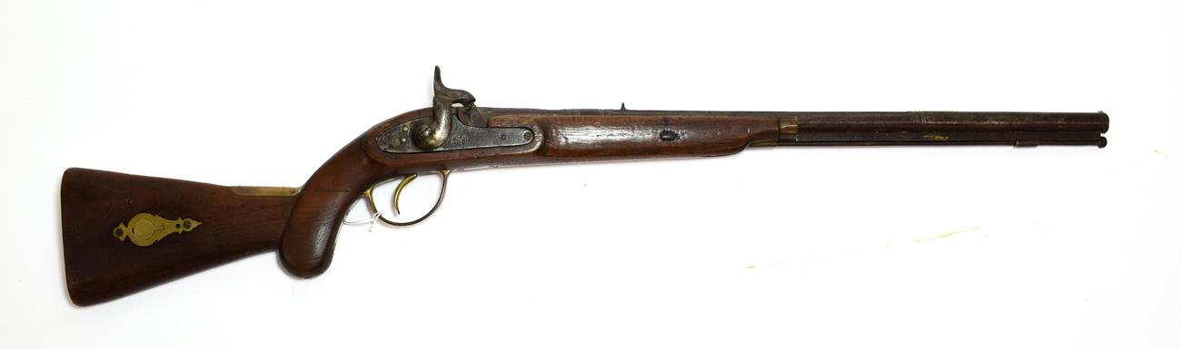 Lot 2354 - An Indian Percussion Carbine, the 60cm