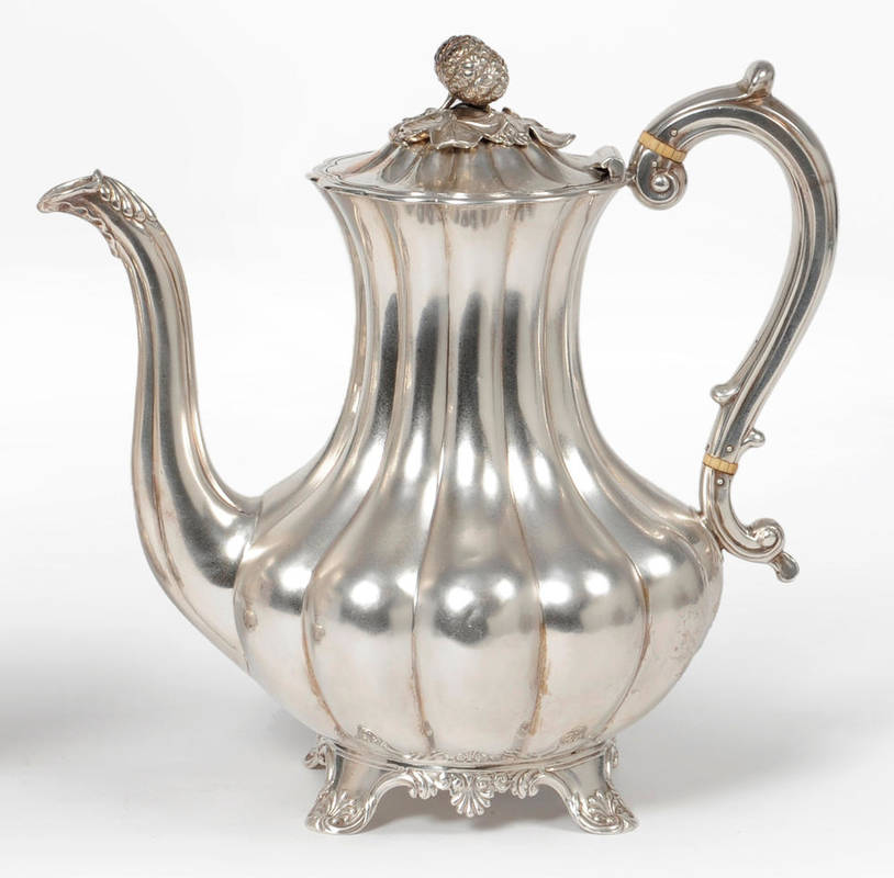 Lot 343 - A Victorian Coffee Pot, Joseph & John Angell,