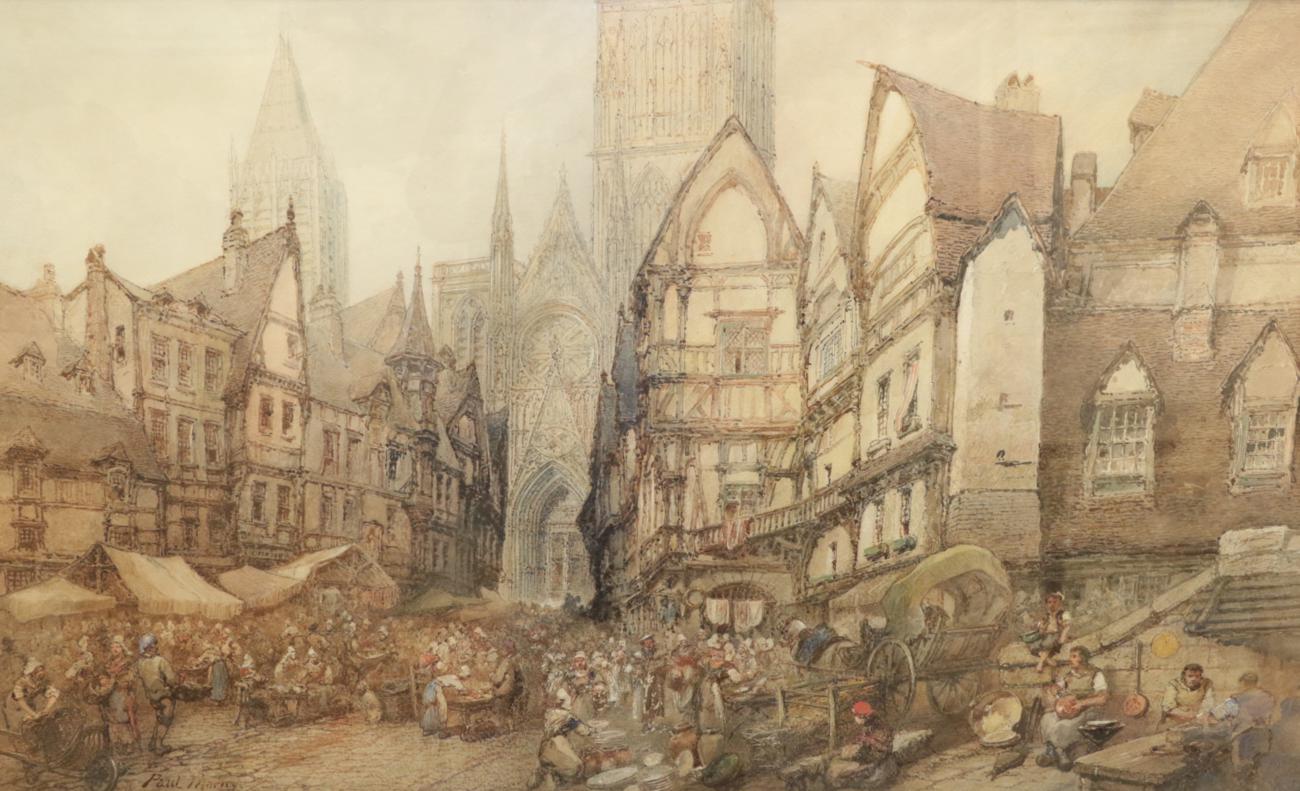 Lot 108 - Paul Marny (1829-1914) Continental town
