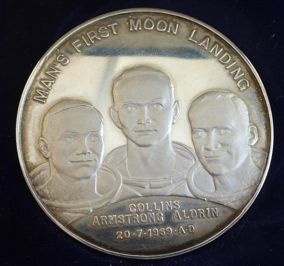 Lot 2202 - 2 x Sterling Silver Commemorative Medals