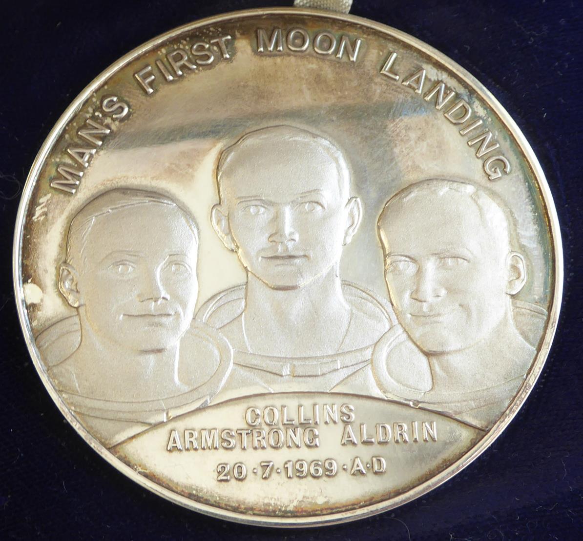 Lot 2202 - 2 x Sterling Silver Commemorative Medals