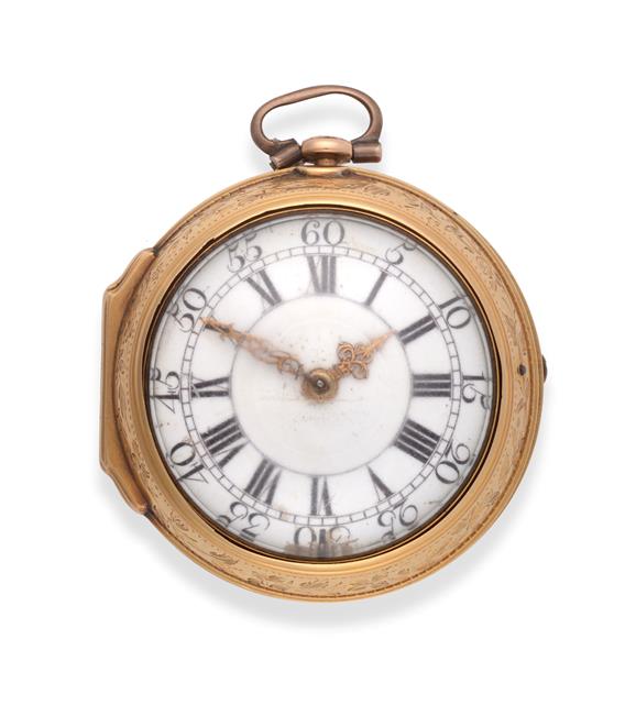 Lot 2228 - A Gold Pair Cased Pocket Watch, signed Thos