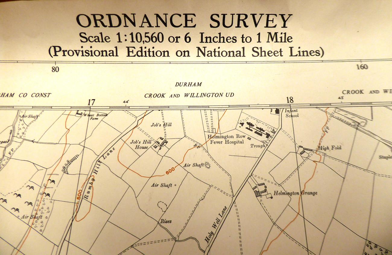 Lot 363 - A box of 1 inch ordinance survey maps and