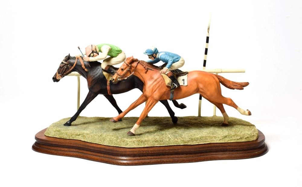Lot 146 - Border Fine Arts 'The Final Furlong' (Two