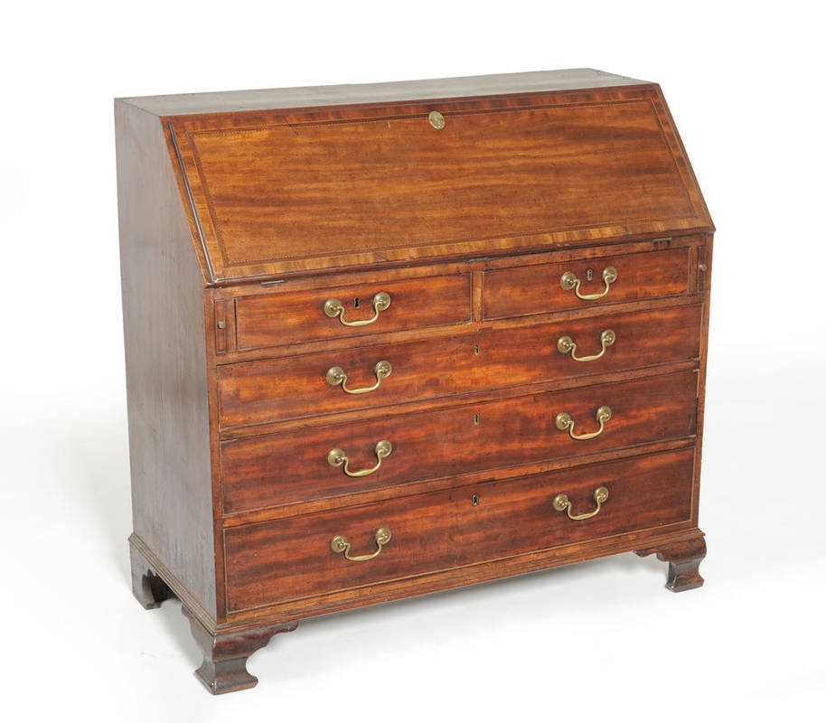 Lot 1196 - A George III Mahogany, Crossbanded and