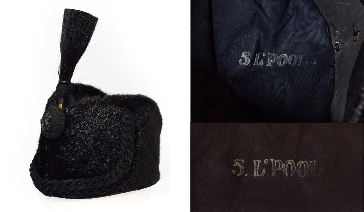 Lot 100 - An Inter-war OR's Sealskin Busby to 5th