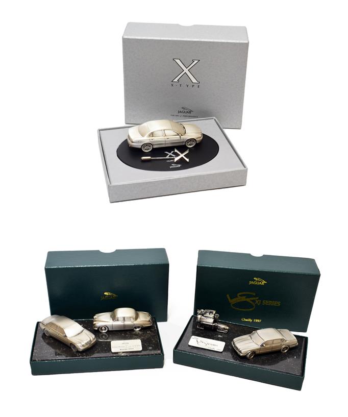 Lot 2187 - Marque Models Jaguar Pewter Models XJ