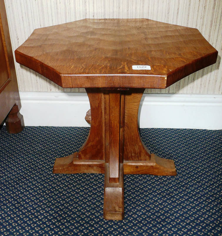 Lot 1522 - A Robert "Mouseman" Thompson Oak Octagonal