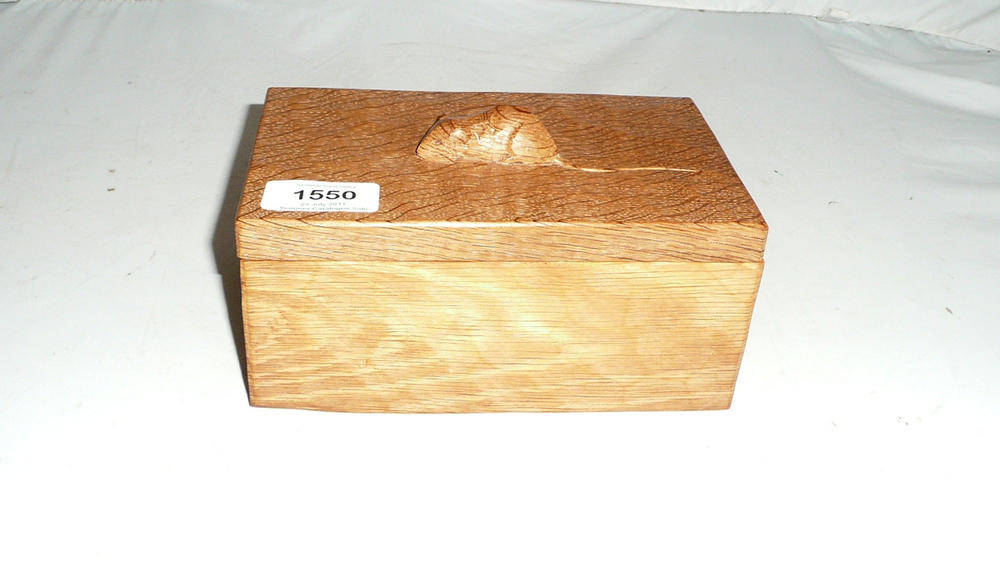 Lot 1550 - A Robert "Mouseman" Thompson Oak Trinket