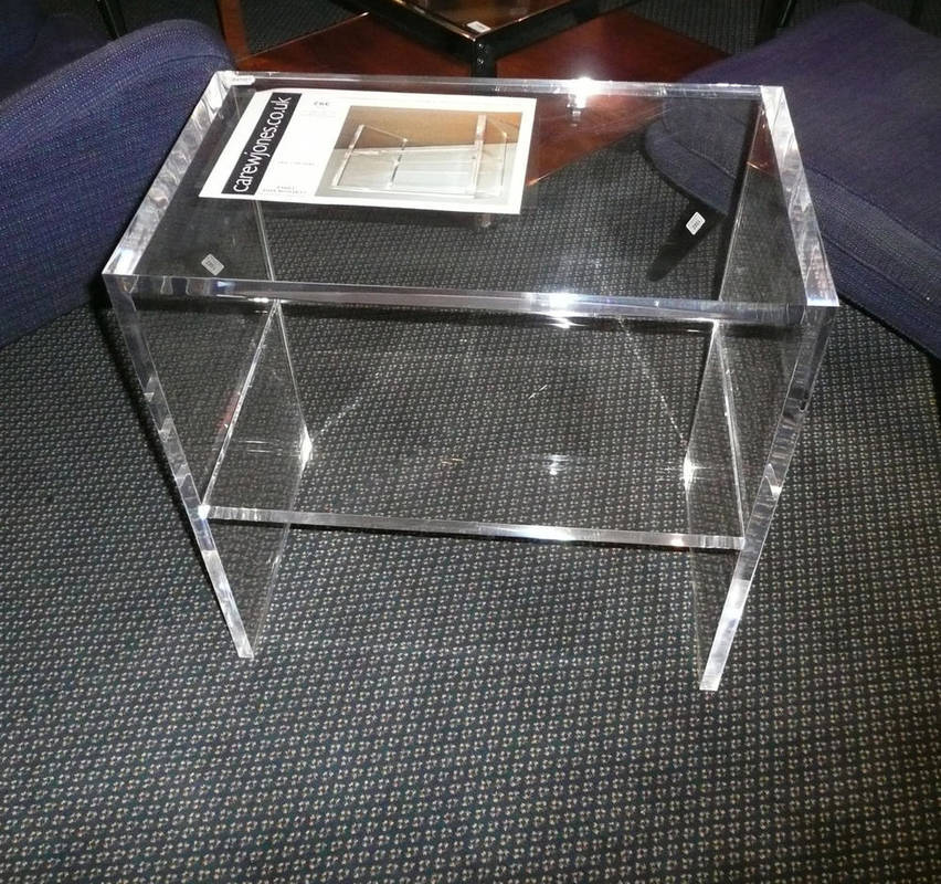 Lot 1598 - A Modern Perspex "Claydon 392" Side Table,