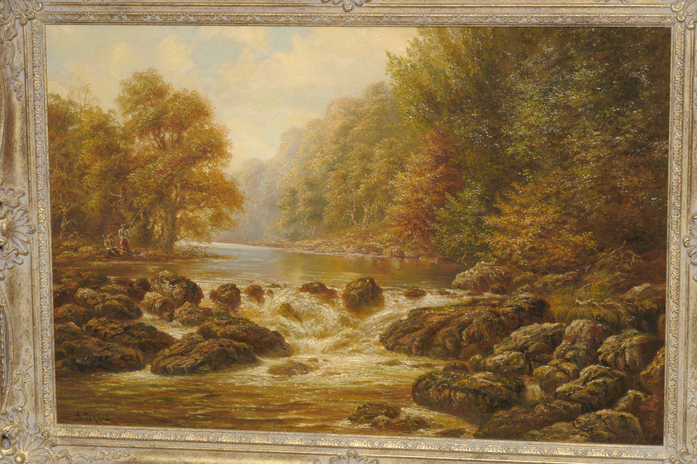 Lot 895 - A...Turner (19th century) "The Still Pool,