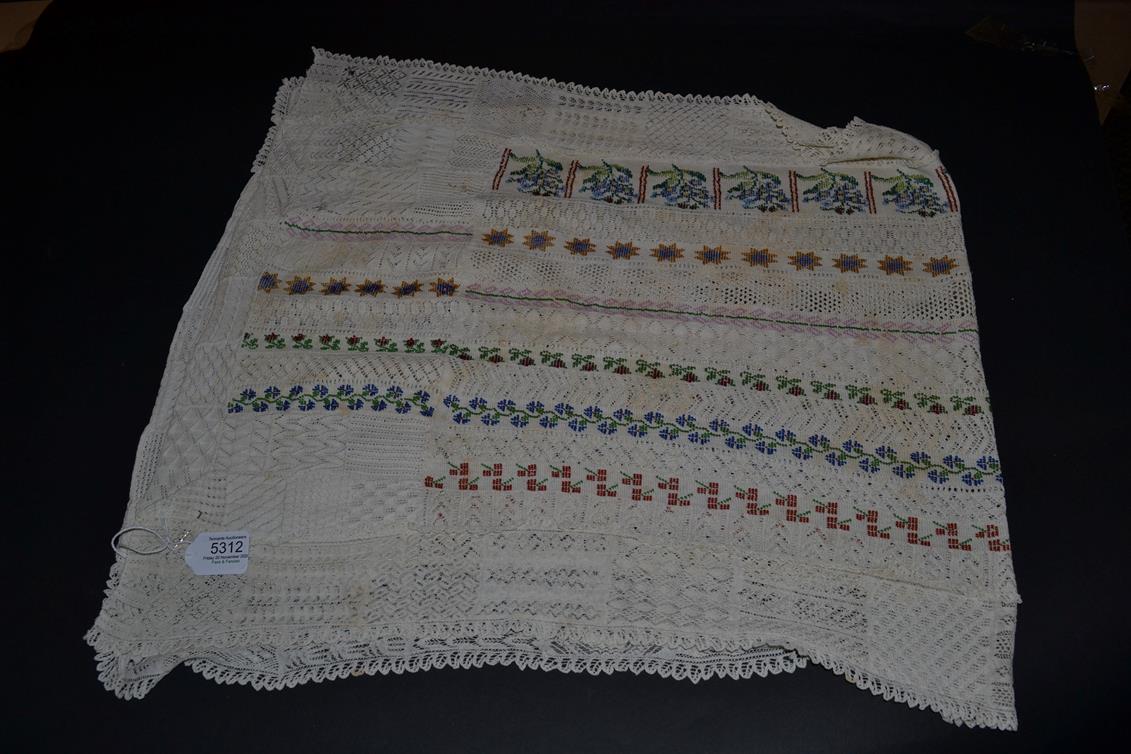 Lot 5312 - A Rare 19th Century European Knitting