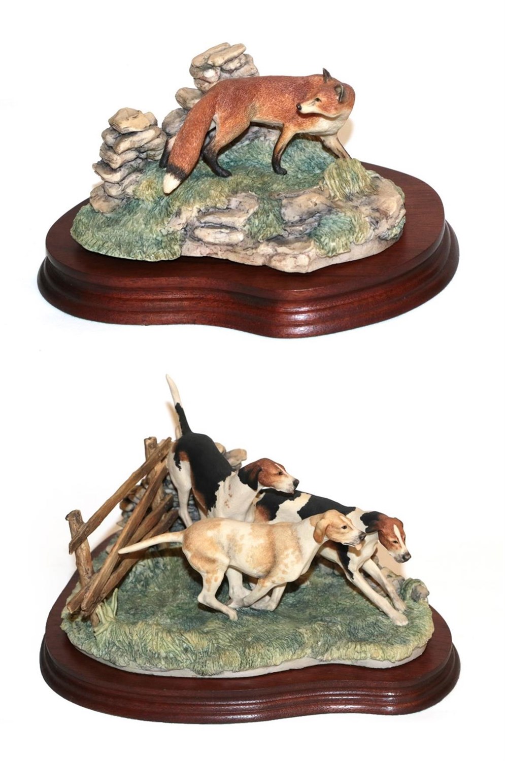 Lot 94 - Border Fine Arts 'Forrard Away' (Three Hounds