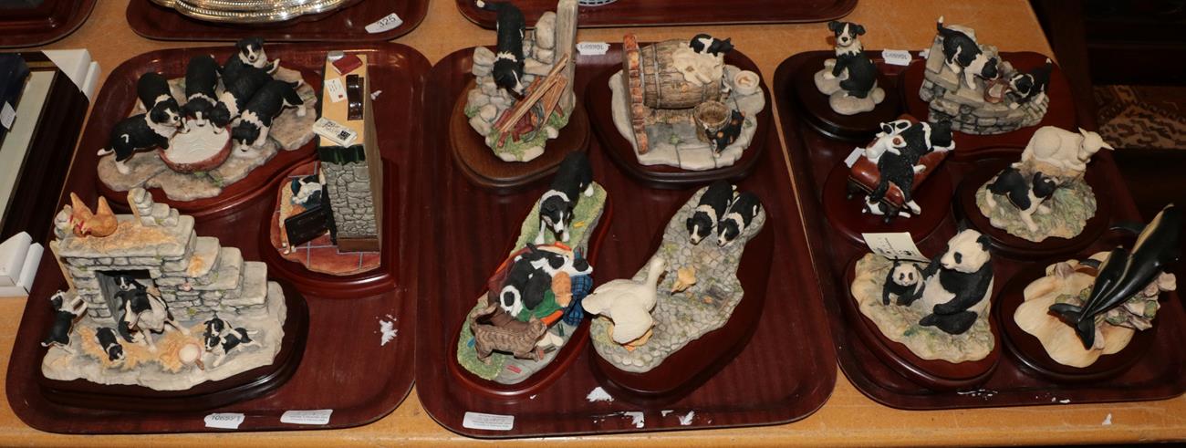 Lot 324 - Border Fine Arts collie models including