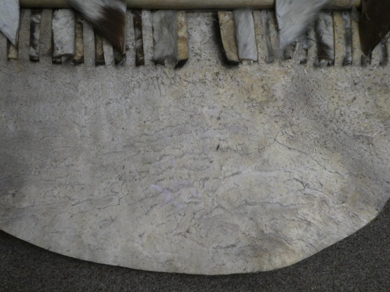 Lot 329 - Two 20th Century Zulu Cow Hide Shields, each