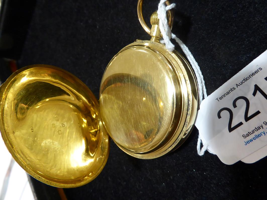 Lot 2217 - An 18 Carat Gold Full Hunter Chronograph