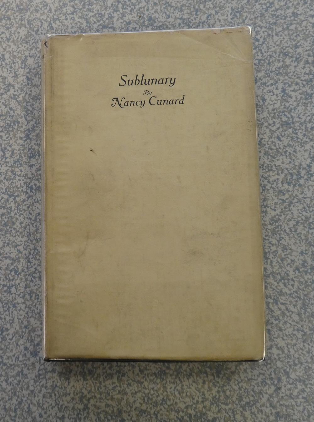 Lot 68 - Cunard (Nancy) Sublunary, Hodder and